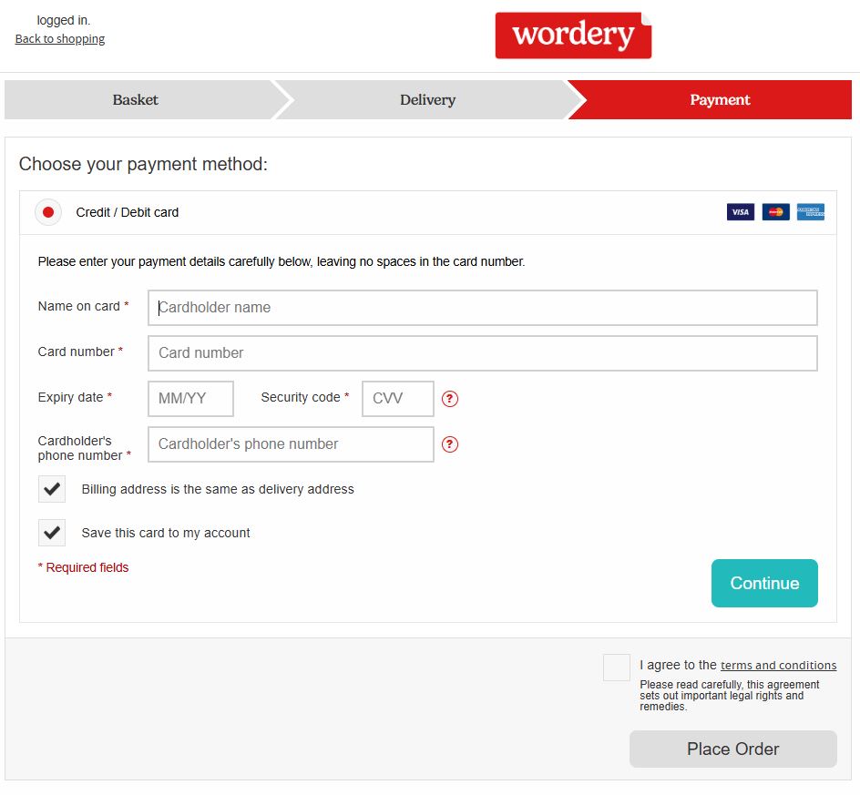How to add, edit or delete an address on my Wordery account? – Wordery